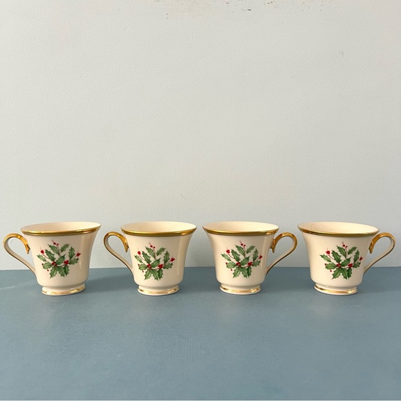 Lenox | Dining | Lenox Holiday Seasonal 24 Karat Gold Porcelain Teacup ...